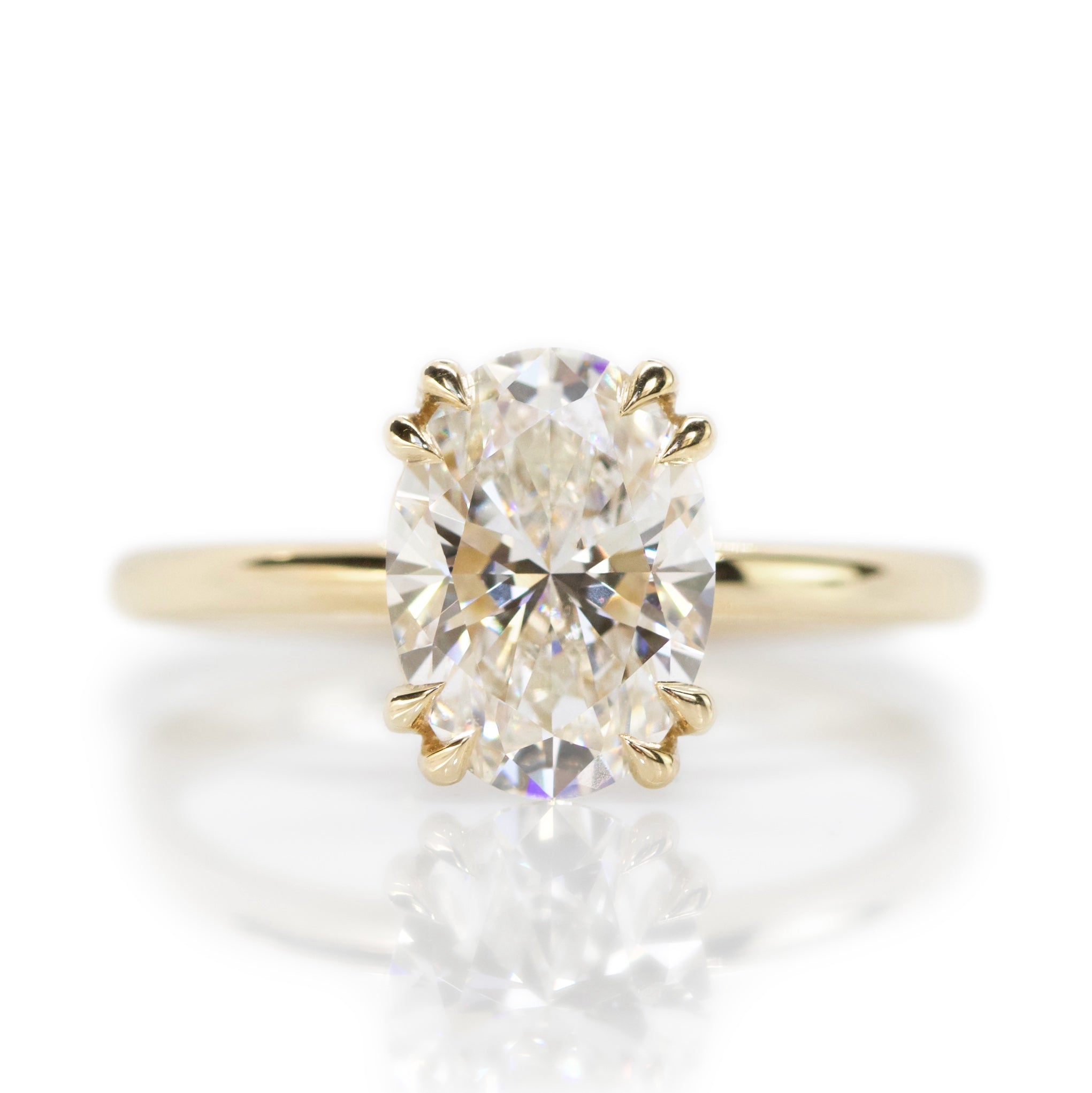 Oval Lab-Diamond Francisca Ring – Meg Lizabet